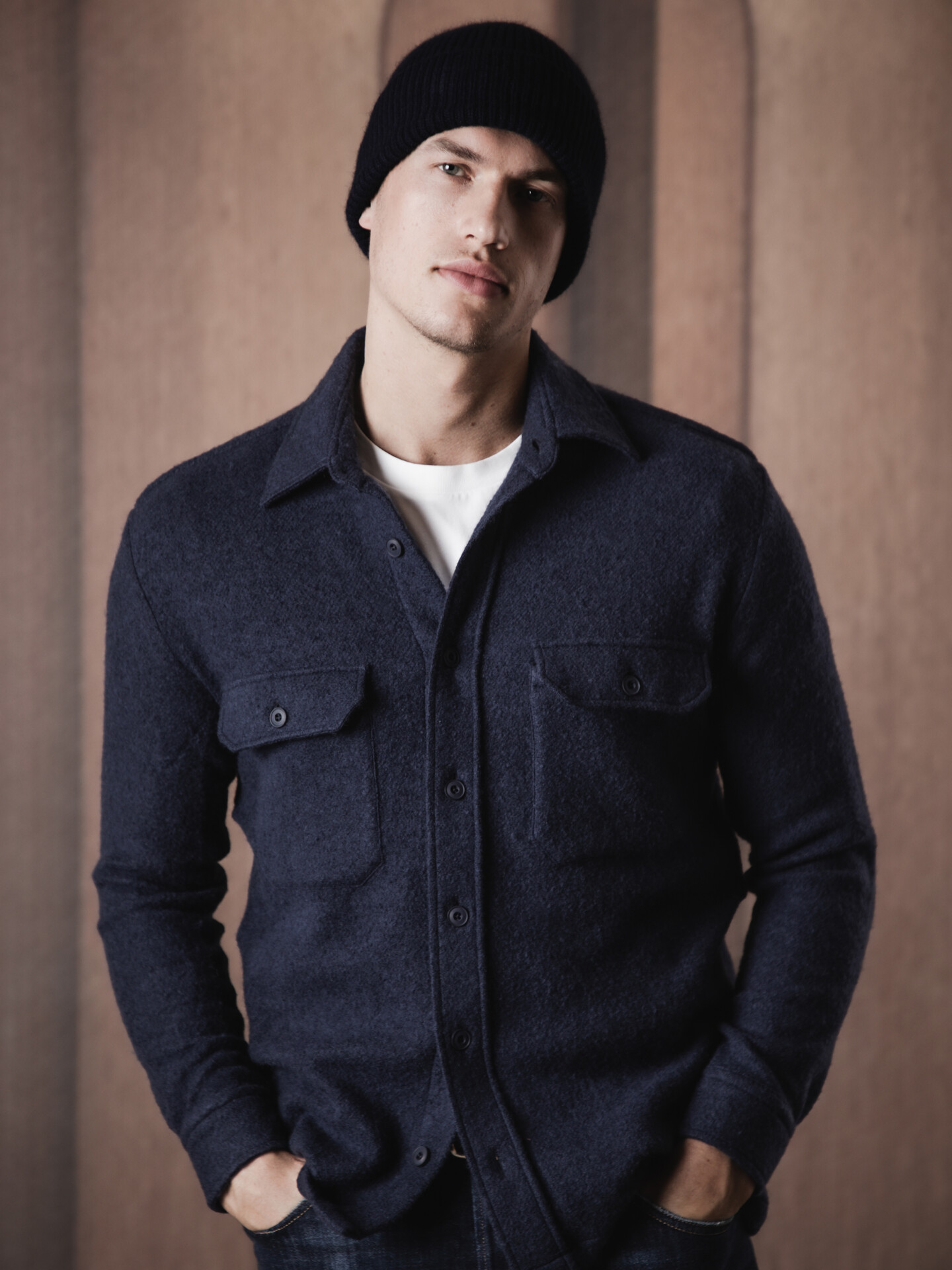 Hemd aus Wolle von DESTIN B40 NAVY online shoppen – DANIELS