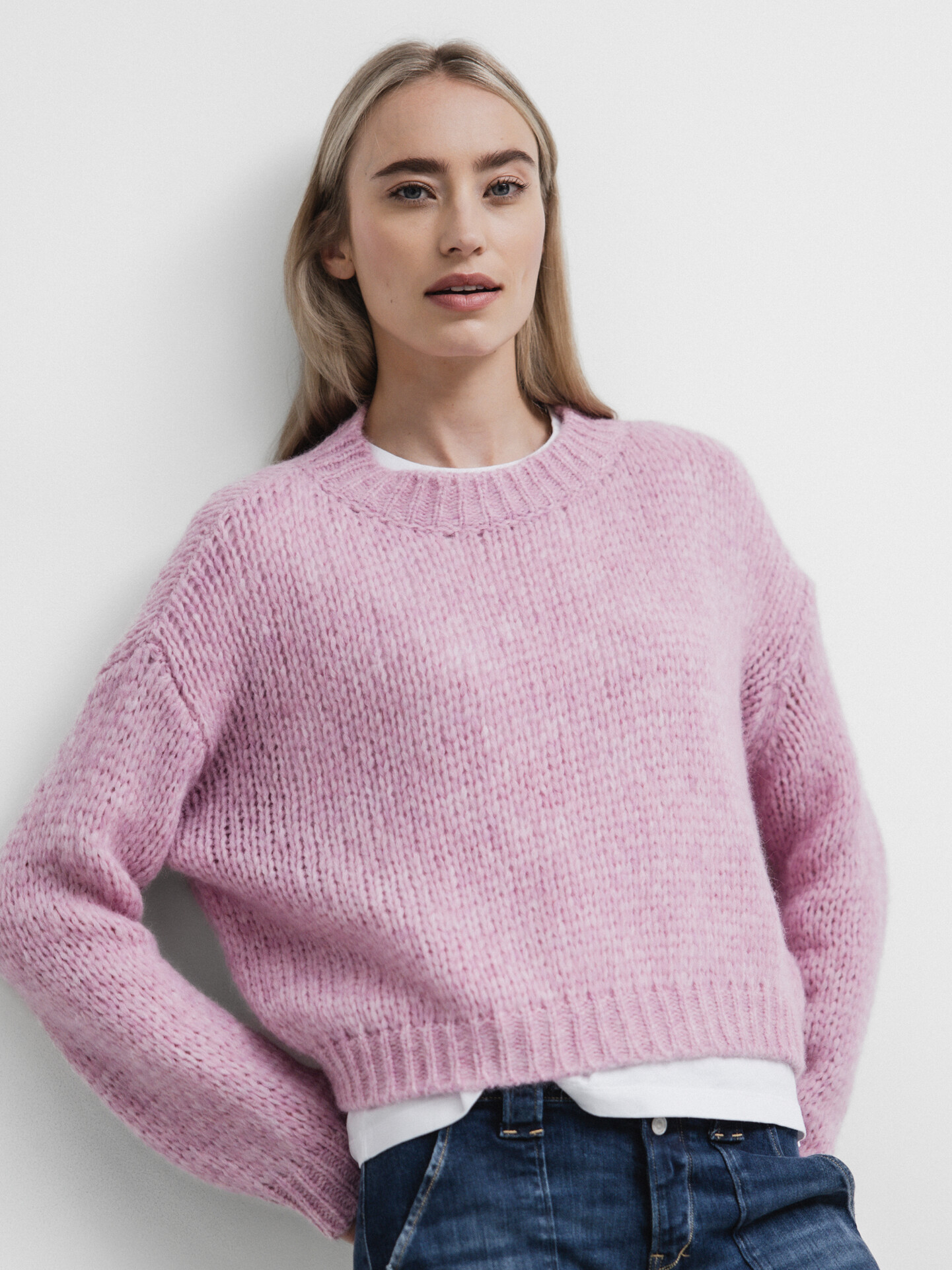 Pullover aus Alpakawolle von ROBERTO COLLINA 31 ROSA online shoppen ...