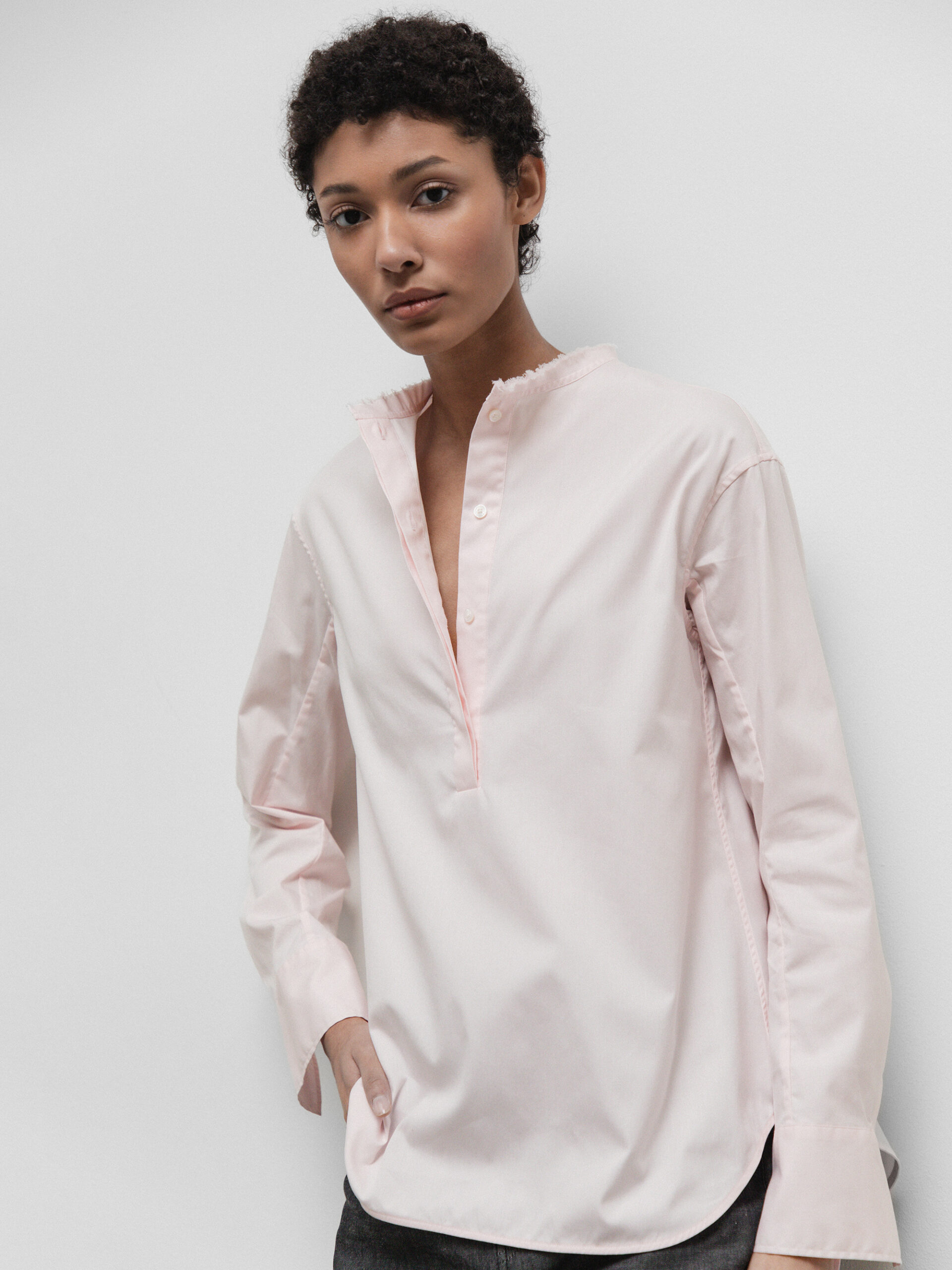Bluse aus Baumwolle von LIS LAREIDA 620 ROSE online shoppen – DANIELS