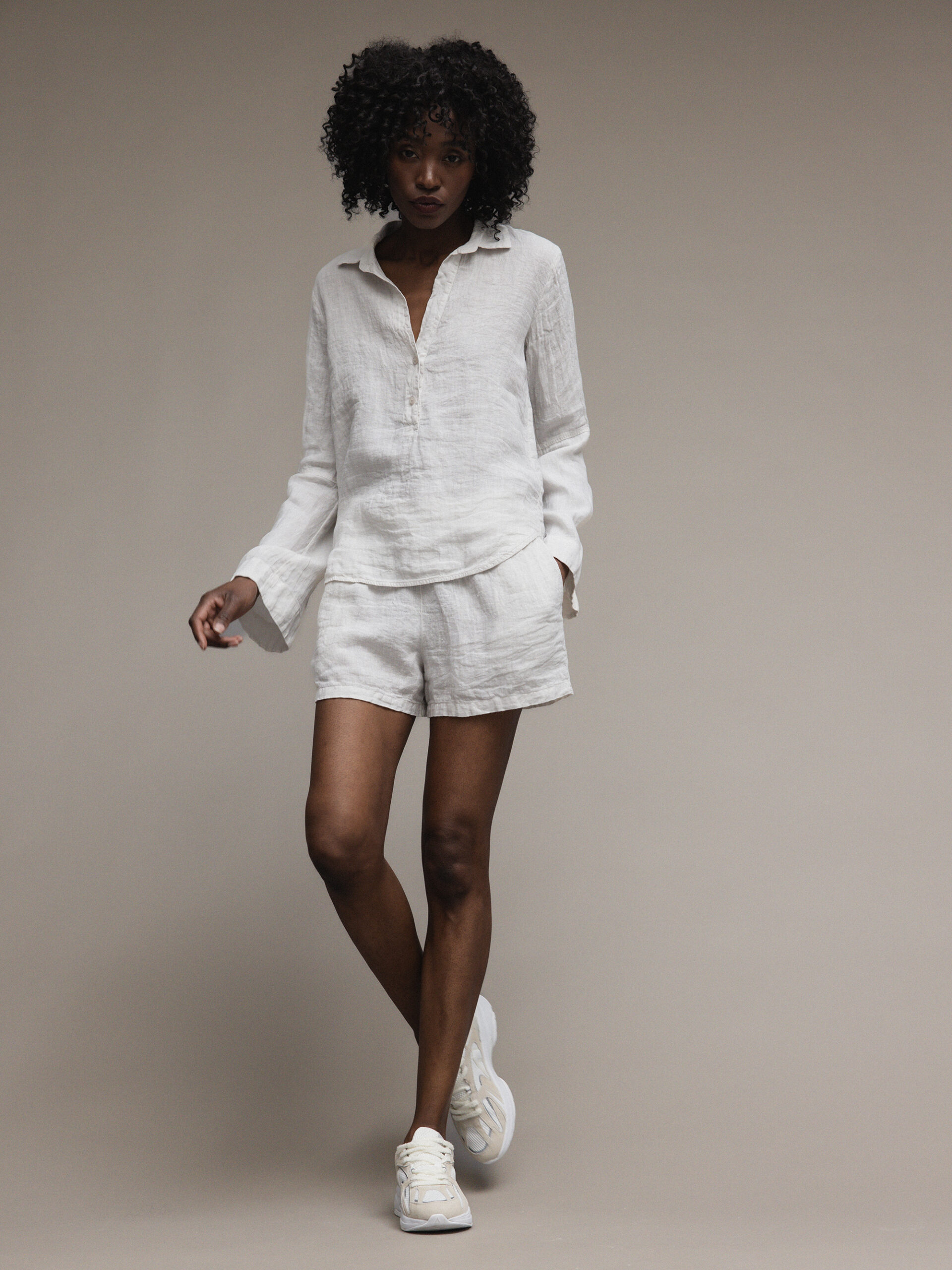 Shorts aus Leinen von DANIELS BEIGE online shoppen – DANIELS