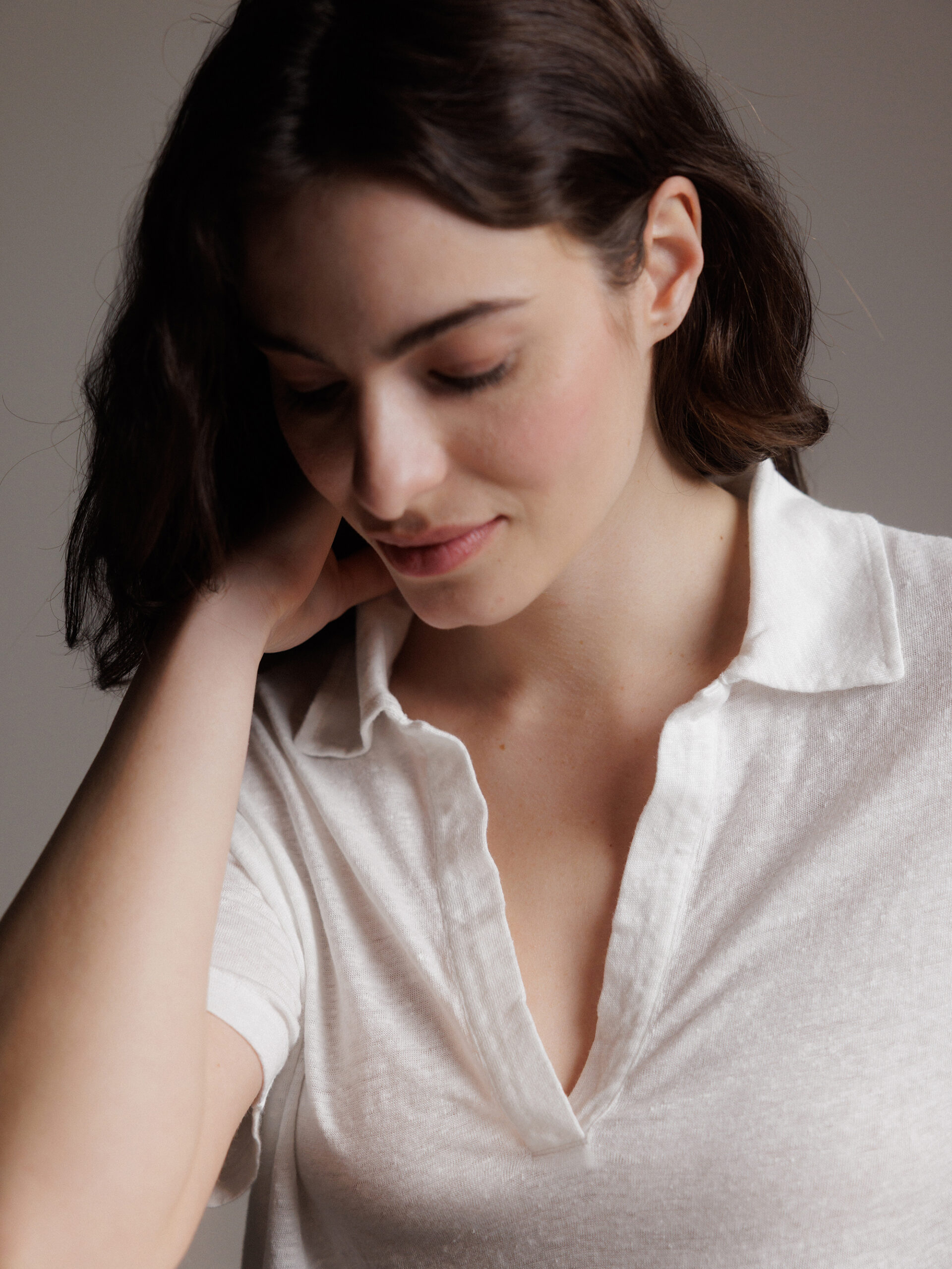 Poloshirt aus Leinen von DANIELS WEISS online shoppen – DANIELS