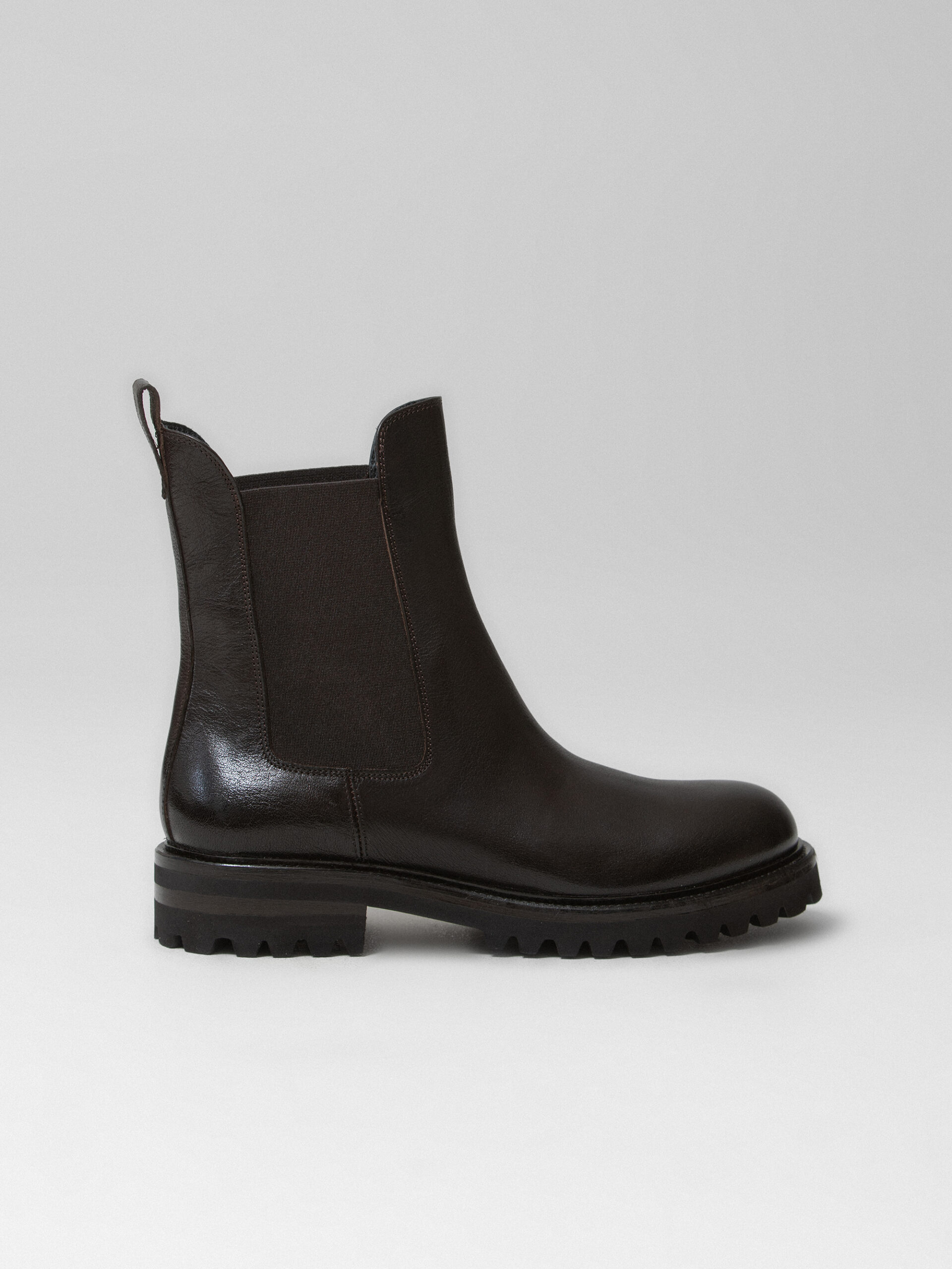 Chelsea-Boots aus Leder von DUCANERO SRL CIOCCOLATO online shoppen ...